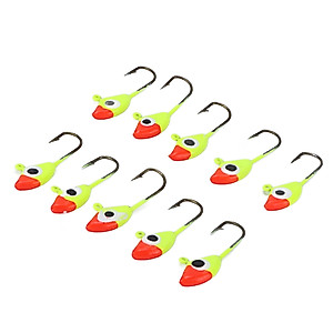 10Pcs High Carbon Steel Fishing Lure Hooks Fishing Tool Accessories Fishing Hooks Fishing Tackle Hooks Jigs Fishing Lures Bait Rigs Set for Freshwater Saltwater