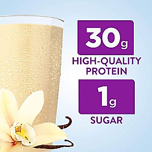 Ensure Max Protein Nutrition Shake with 30g of Protein, 1g of Sugar, High Protein Shake, French Vanilla, 11 fl oz (Pack of 12)