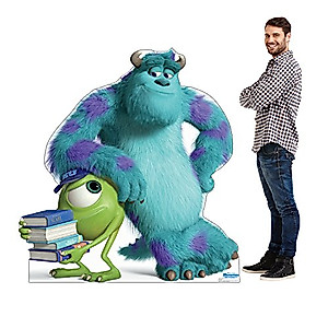 Cardboard People Mike & Sulley Life Size Cardboard Cutout Standup - Disney Pixar's Monsters University