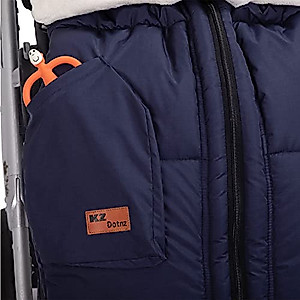 KZ Dotnz Winter Stroller Footmuff, Toddler Sleeping Bag for Stroller Multi-Zippers, Central and Side Opens, Stroller Blanket Easy for Baby in&Out Temperature Regulation stroller winter cover