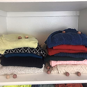 Cedar Balls Clothes Moth Repellant - Premium Quality USA Wood for Closet/Drawers (60 Pack), Protect Clothing with Natural Alternative to Moth Balls, Non-Toxic, Long Lasting, Family Safe, Smells Great.