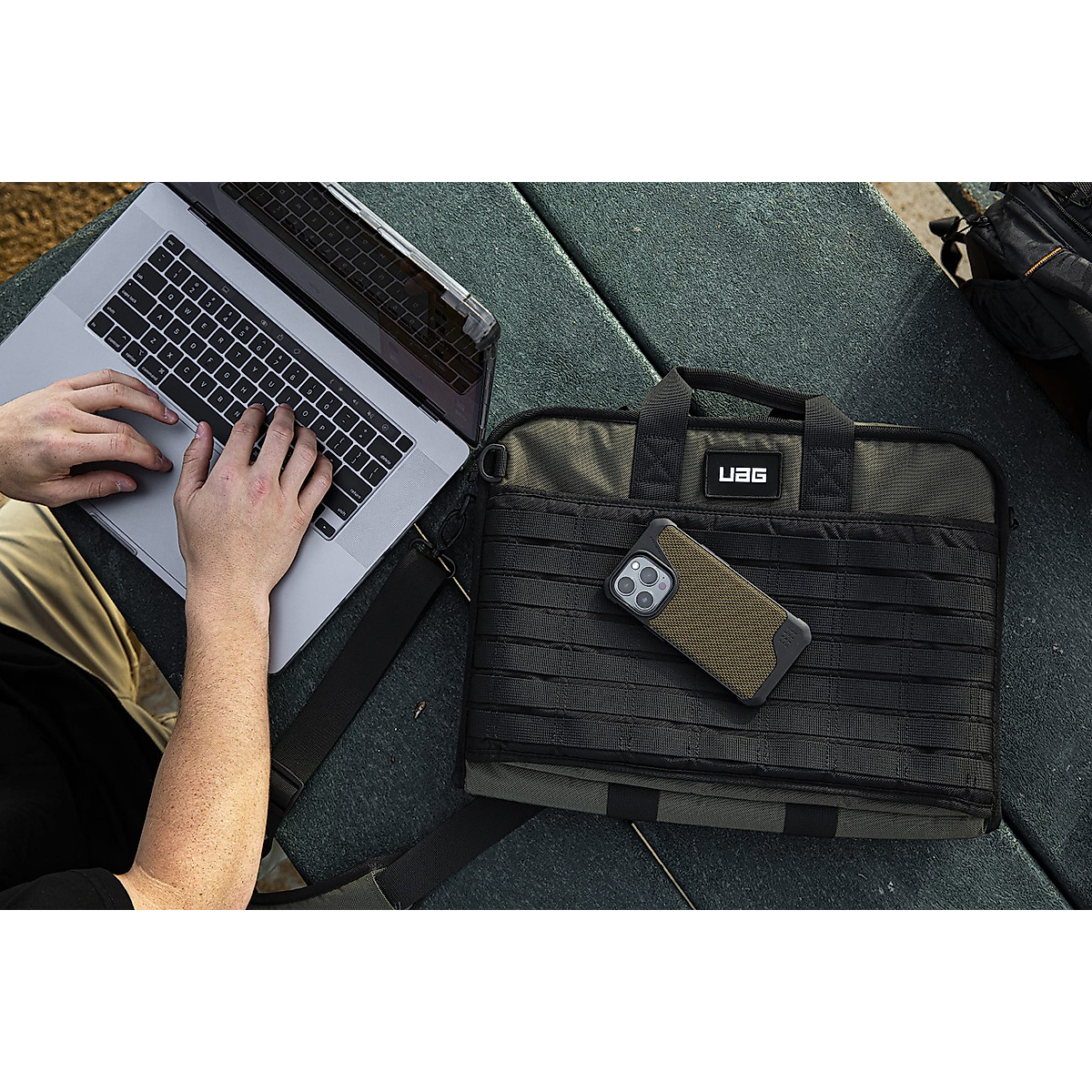 URBAN ARMOR GEAR UAG Designed for iPhone 13 Pro Case Kevlar Black Feather-Light Heavy Duty Shockproof Slim Rugged Metropolis LT. Protective Cover, [6.1 inch Screen]