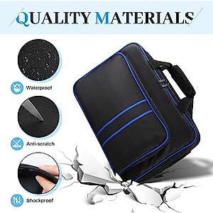 Carrying Case for PS5, Carrying Case Travel Bag Compatible with PlayStation 5 Console, Travel Case for PS5 Console Digital, Disk Edition, Controller, Stand, Game Cards