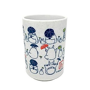 Benelic My Neighbor Totoro Dondoko Dance Large Japanese Teacup - Official Studio Ghibli Merchandise,12 ounces