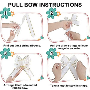 WEWILUCK Gift Wrap Bows Big, Blue Bow for Gift Baskets, Flower Bouquet, Paper, Pull Bows for Gift Wrapping, Gift Bag, Box, Baby Showers, Hanukkah(6 inches, 15PCS)