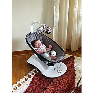 4moms RockaRoo Baby Rocker with Front to Back Gliding Motion, Graphite