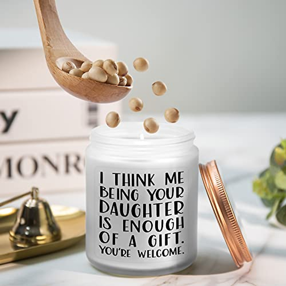 Mom Gifts from Daughter for Dad - Funny Birthday Gifts for Mom Women Christmas Thanksgiving&Mother's Day Gift Lavender Candle