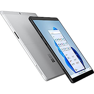 Microsoft Surface Pro X, 13" PixelSense Touchscreen Display, SQ1, 8GB Memory, 256GB Solid State Drive, Qualcomm Adreno 685 GPU, Windows 10 Pro, E8A-00001, Platinum (Renewed)