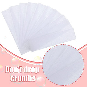 Maitys Eyebrows Small Wax Strips Kit Hair Removal Paper Facial Strips Epilating Pads for Women Men Eyebrow Body Face Arms Lip, 0.4 x 2.4 Inches, White, Wax Not Included(200 Pieces)