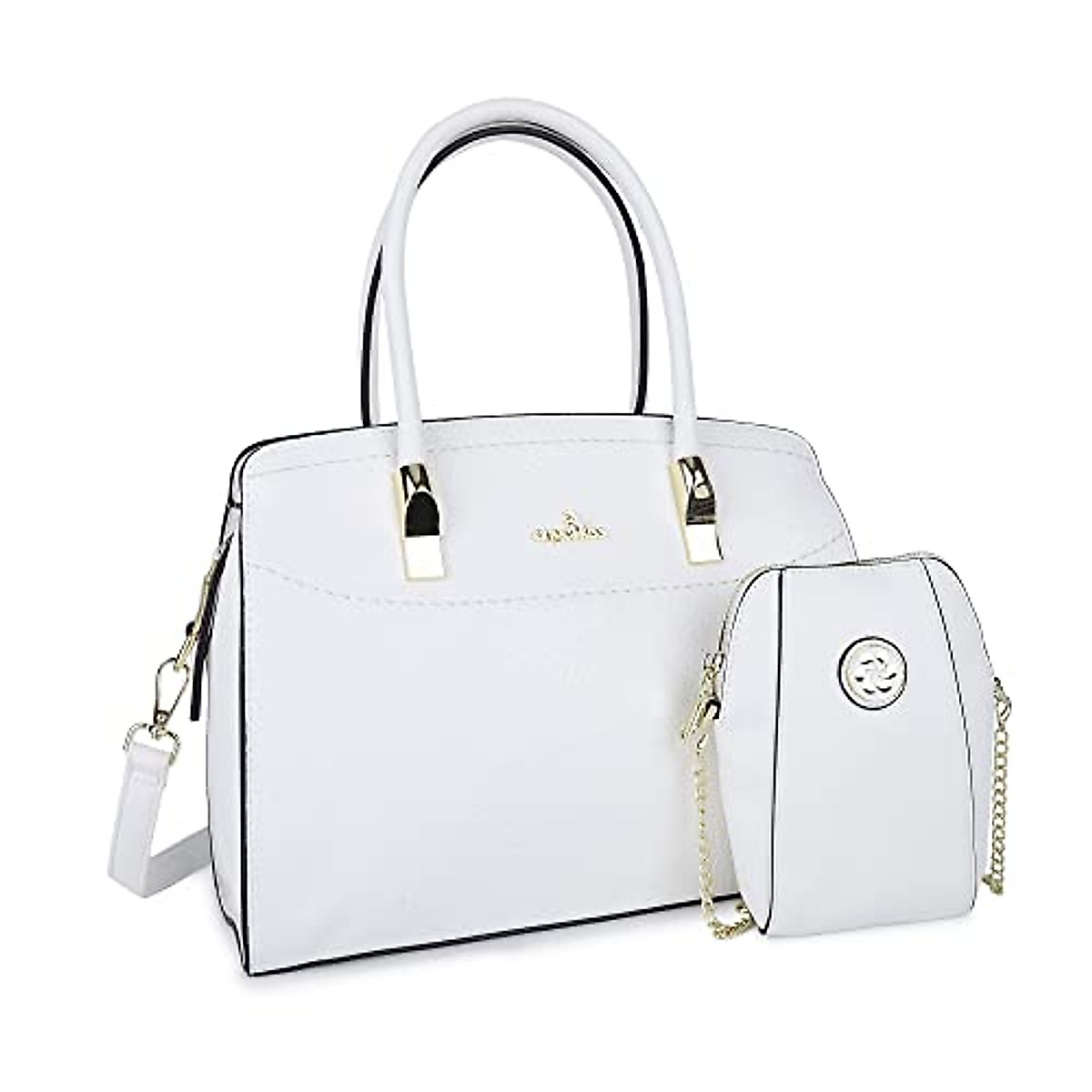 Purses and Handbags for Women Fashion Satchel Top Handle Work Tote Bags Crossbody Hobo Shoulder Bag with Matching Wallet