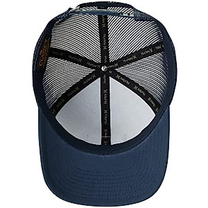 Hurley Men's Caps - Fairway Trucker Mesh Panel Baseball Cap Trucker Hat - Snap Back Hats for Men, Size One Size, Obsidian