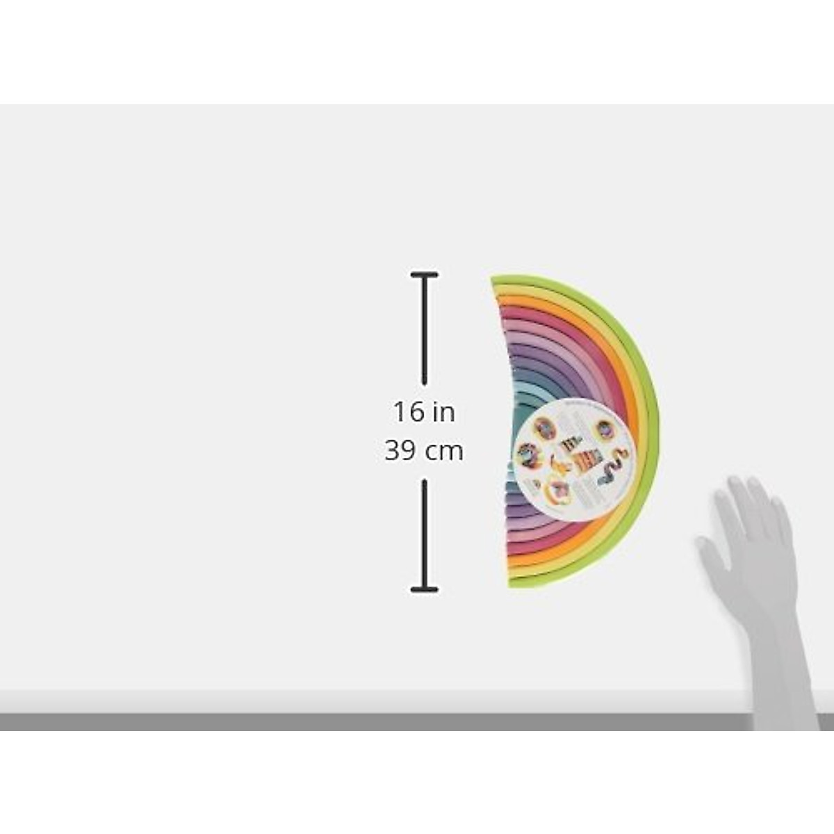 Grimm's Wooden Rainbow Pastel (Pack of 12)