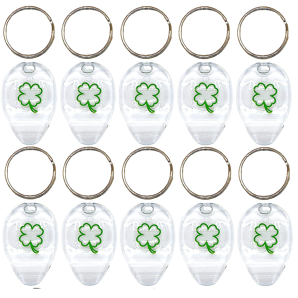Plastic Scraper for Lottery Tickets, Stickers , Labels, Films, Clover Lottery Scratcher , Lotto Scratcher With Keychain, Gambler Lucky gift (10)