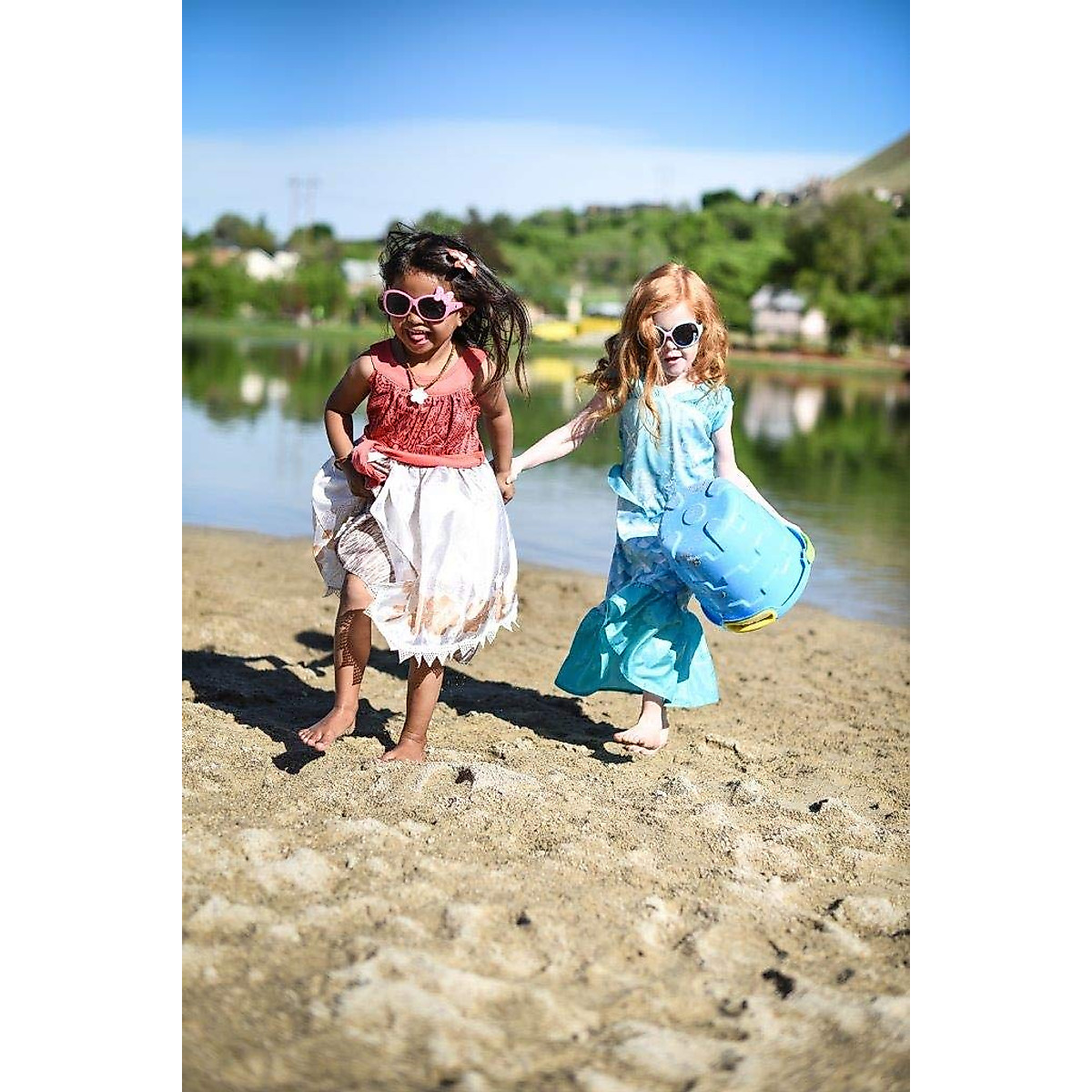 Little Adventures Mermaid Dress Up Costume for Girls (X-Large 7-9) - Machine Washable Child Pretend Play and Party Dress with No Glitter