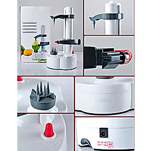 2016 New Multifunction Automatic Stainless Steel Electric Fruit Apple Peeler with Two Spare Blades Potato Peeling Machine