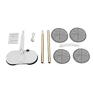 LOYALHEARTDY Cordless Mop Electric Mops for Floor Cleaning, Electric Spin Mop for Hardwood Floor Cleaner Machine, Power Mop with 4 Pads,Working 60 Mins