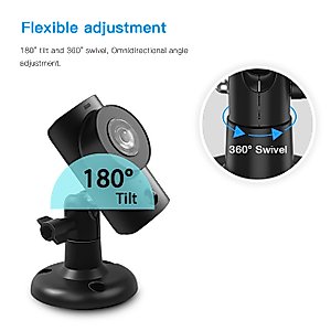 Koroao Mount Compatible with SimpliSafe Camera, 360 Degree Adjustable Wall Mount for SimpliSafe Security Camera (2-Pack)