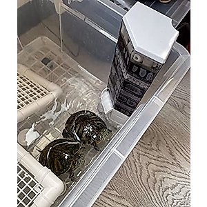 HIERYAN Turtle Filter Ultra Quiet Fish Tank Filter 2-in-1 Internal Aquarium Filter, Submersible Power Filter with 264GPH(1000L/H) Waterflow, Aeration System with Sponge Filter for 20-60 Gal