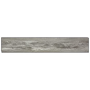 MSI Newlands 7 in. x 48 in. Luxury Vinyl Flooring, Rigid Core Planks, LVT Tile, Click Lock Floating Floor, Waterproof LVT, Wood Grain Finish, Goncalo Gray Dark, 1438.25 Square Feet