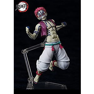FREEing Demon Slayer: Kimetsu no Yaiba: Akaza Figma Action Figure, Multicolor