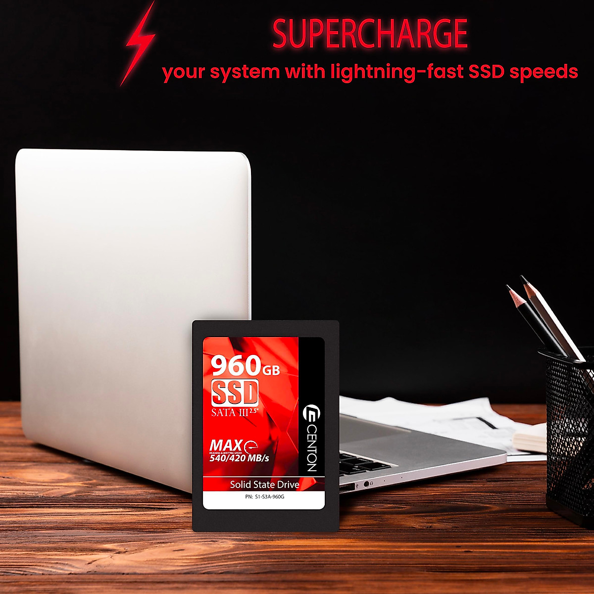 Centon MP Essential 960 GB SSD SATA III 2.5 Solid State Drive (S1-S3A-960G)