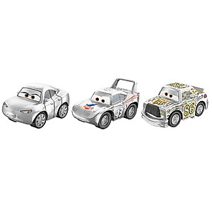 Disney Pixar Cars Mini Racers Silver Series 3-Pack