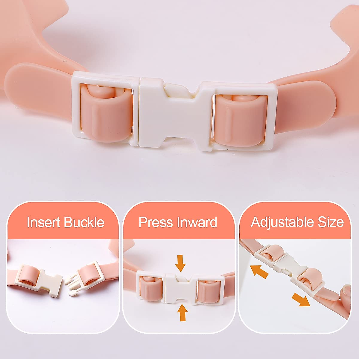 Duyymtsia Baby Shower Cap for Toddler, Silicone Toddler Shower Cap for Washing Hair Adjustable Bath Visor Kids Cute Crown Shower Hat (Pink)