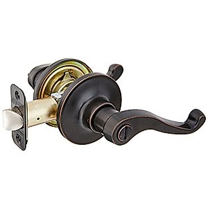 SCHLAGE J Series Lasalle Aged Bronze Universal Turn-Lock Privacy Door Lever
