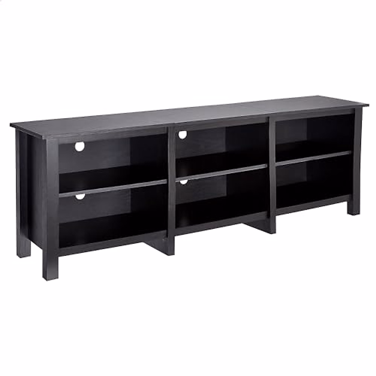 ROCKPOINT Classic TV Stand Storage Media Console Entertainment Center for TV's from 70 Inches to 85 Inches,Espresso(69.1Inchese)