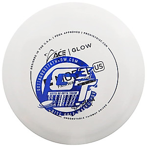 Prodigy Discs Factory Second Ace Line Glow DuraFlex F Model US Fairway Driver Golf Disc [Colors and Hot Stamps Will Vary] - 170-176g