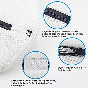 GOGOODA 7 Set Laundry Mesh Bags Delicate Wash Bags with 2 Set Sneaker Shoe Wash Bags