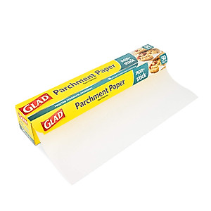 Glad Parchment Paper for Baking | Rolled Parchment Paper for Baking and Food Storage | 50 Square Feet White Parchment Baking Paper from Glad for Everyday Use