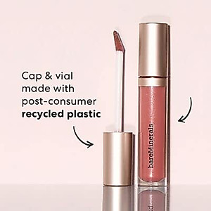 bareMinerals Mineralist Lip Gloss-Balm, Hydrating Lip Gloss + Balm Hybrid, Sheer Glossy Lip Balm, No Stickiness, Improves Lip Smoothness, Vegan