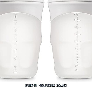 Tiny Twinkle Silicone Baby Bottle with Comfort Grip and Soft Flexible Nipple - Squeezably Soft Baby Bottles for Newborn and Up (Mint, 6 Ounce - 2 Pack)