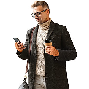 TINKUY PERU - Peruvian Alpaca Wool Women's & Men's Fingerless Mitten Des Gants Gloves (Mustard)