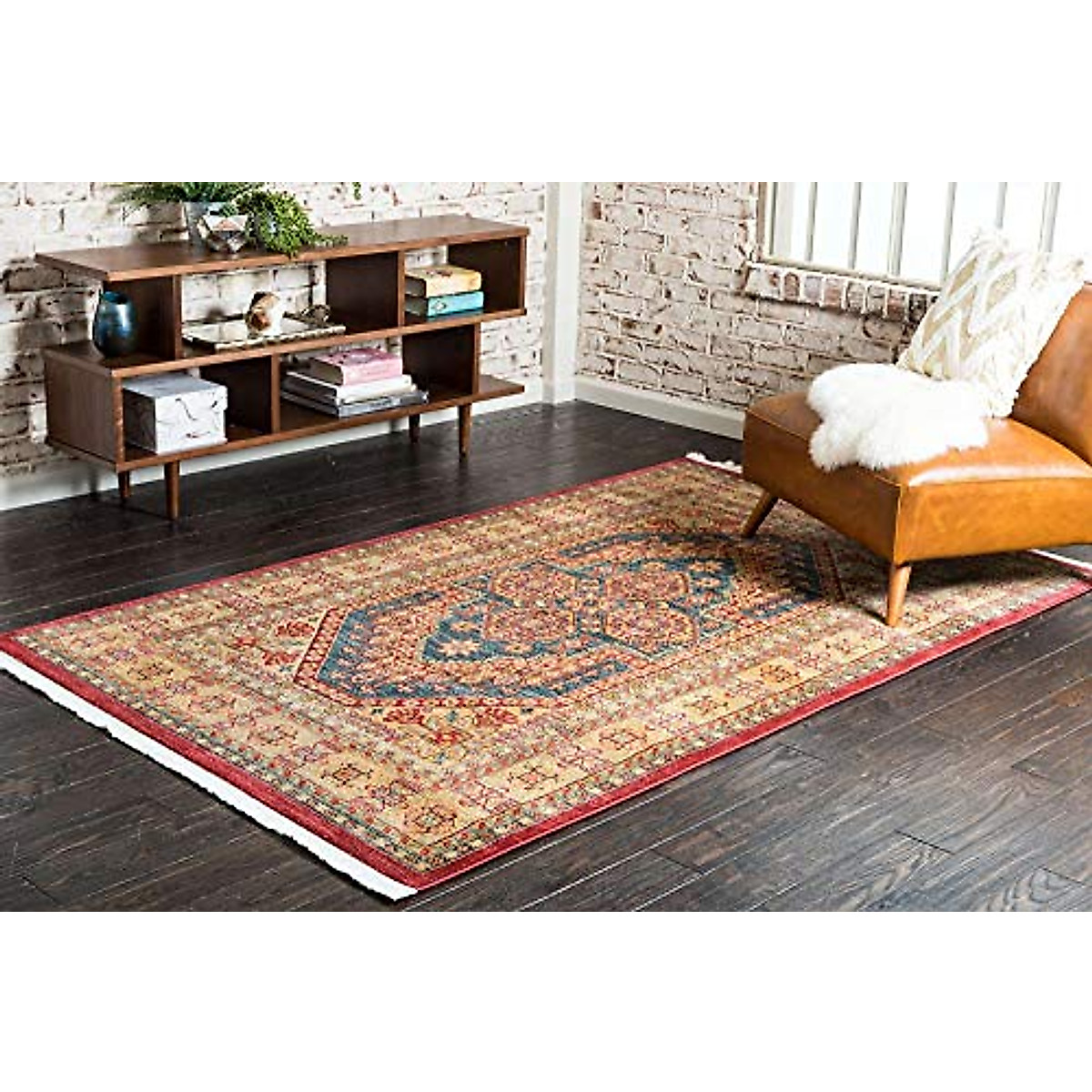 Unique Loom Sahand Collection Traditional Geometric Classic Navy Blue Area Rug (2' 2 x 3' 0)