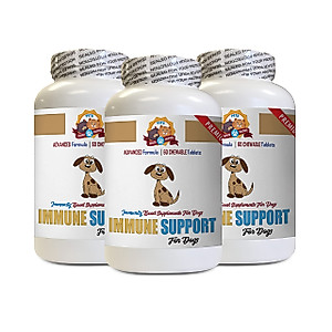Canine Immune Booster - Immune Support and Health - for Dogs Treats - Premium Advanced Formula - Dog Immune Booster Organic - 180 Treats (3 Bottle)