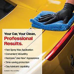 Malco Showroom Shine Spray Car Wax – Best Car Wax Spray for Professional Finish / Easy to Use Instant Detailer Spray / Cleans and Waxes Painted Surfaces, Metal and Glass / 1 Gallon (110401)