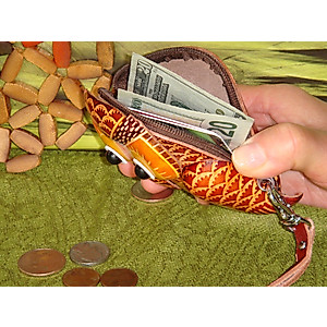 Leather Wristlet Coin/change Purse,Jewelry Holder,lovely Baby Owl shape,Purple (Purple)