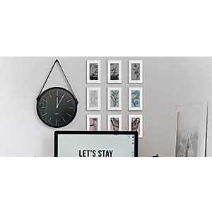 Frame Amo 8x10 White Mat for Picture Frame, Bevel Cut 3.5x5.5 Opening for 4x6 Photo, White Core, 10-Pack