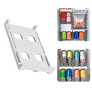 ariarly Soda Can Organizer for Refrigerator, Hanging Refrigerator Organizer Bins,Beverage Can Dispenser Holder, Soda Can Organizer for Freezer Cabinet Countertops Fridge Kitchen Organization