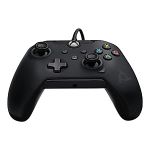 PDP Wired Game Controller - Xbox Series X|S, Xbox One, PC/Laptop Windows 10, Steam Gaming Controller - USB - Advanced Audio Controls - Dual Vibration Videogame Gamepad - Raven Black