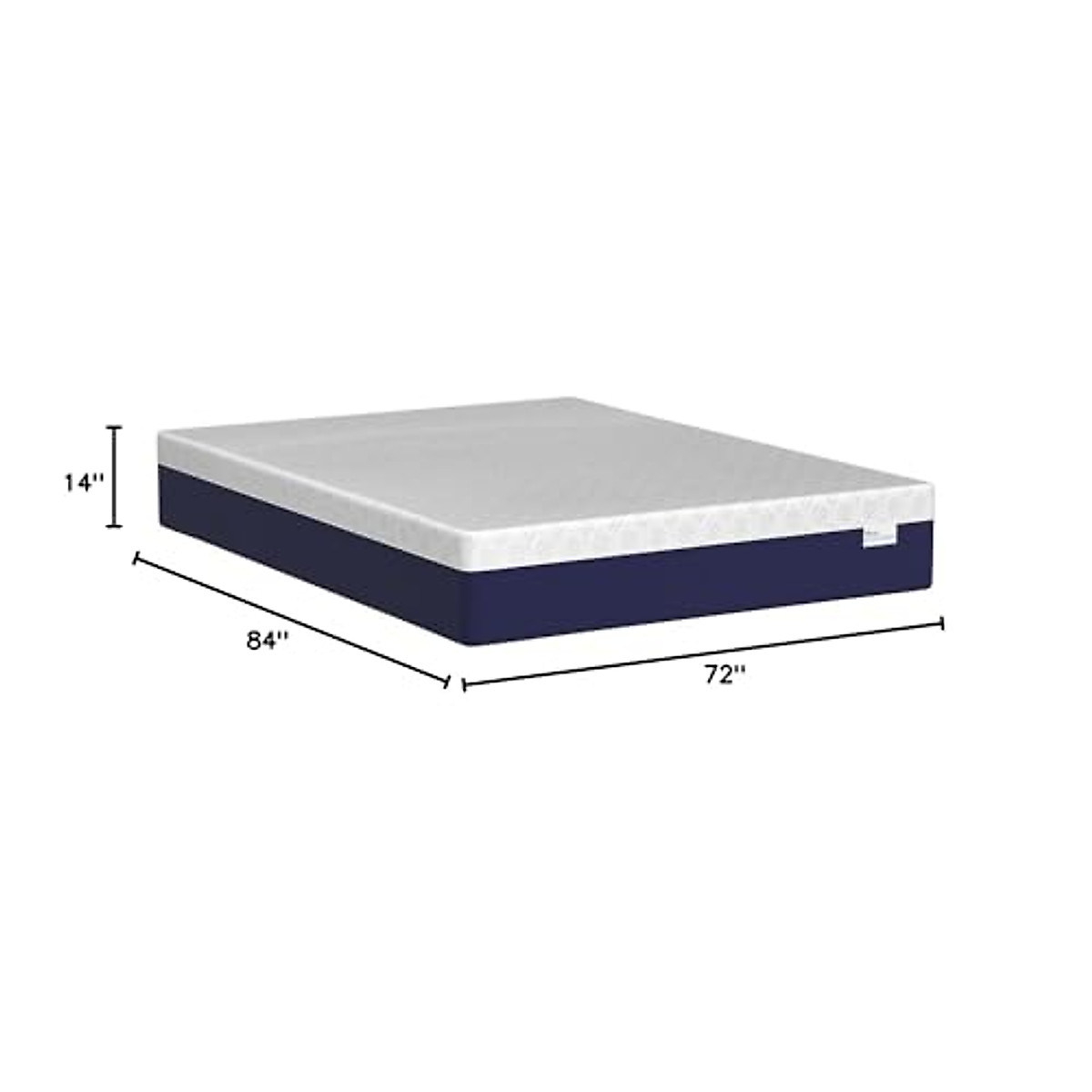 Sleep Innovations Shiloh 14 Inch Memory Foam Mattress, Cal King Size, Bed in a Box, Cradling Medium Support