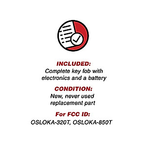 KeylessOption Keyless Entry Remote Alarm Car Key Fob for Hyundai Tucson OSLOKA-320T