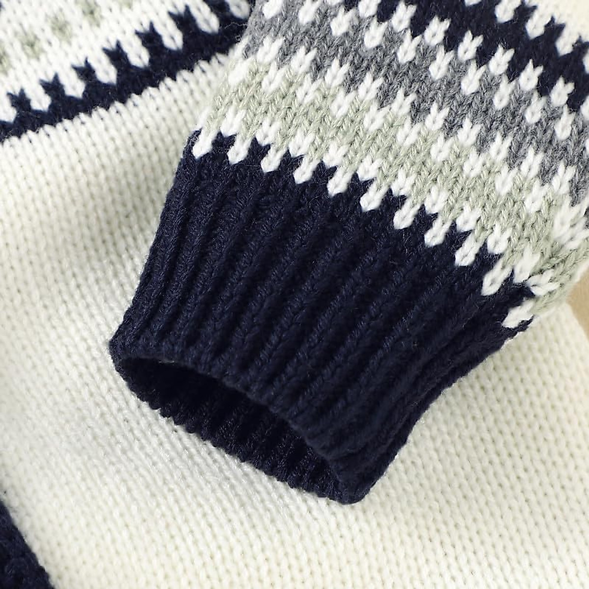 Wugugu Baby Girls Boys Rompers Caps Outfit Newborn Infant Knitted Jumpsuits Hats Suit Unisex Retro Long Sleeve Soft Warm Winter Spring Bodysuit Clothes White 6-12 Months