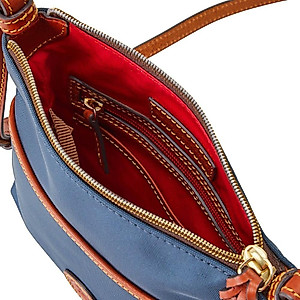 Dooney & Bourke Nylon Letter Carrier Crossbody (Navy)