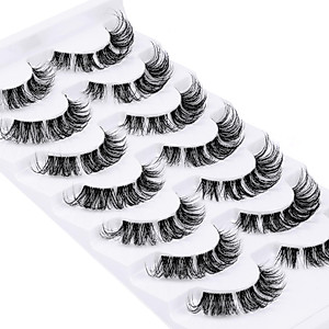 Lash Cluster False Eyelashes Extension Wispy Individual Cluster Lashes Extension Natural Fluffy Eye Lashes Faux Mink Fake Eyelash Clusters Pack by GVEFETIEE