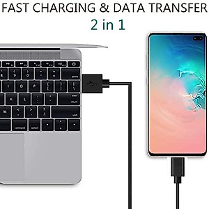 MYFON USB A to USB C Cable, USB Type C Cable, 2 Pack [3FT, 3FT], Fast Charging Cable, High Speed Data Transfer Cable, Android Phone Cable for Galaxy S10 S9 and More, Trustable