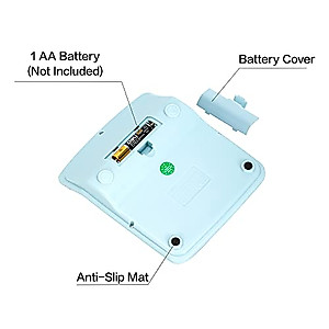 Calculator, Deli Standard Function Desktop Calculators with 12 Digit Large LCD Display and Sensitive Button, Solar Battery Dual Power Office Calculator, Blue