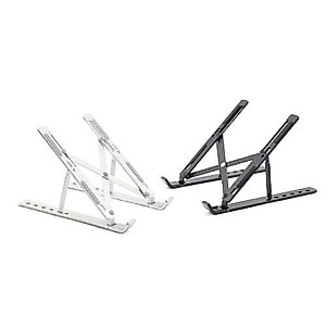 BoxWave Stand and Mount Compatible with Panasonic Toughbook CF-19 (Stand and Mount Compact QuickSwitch Laptop Stand, Portable, Multi Angle Viewing Stand - Metallic Silver